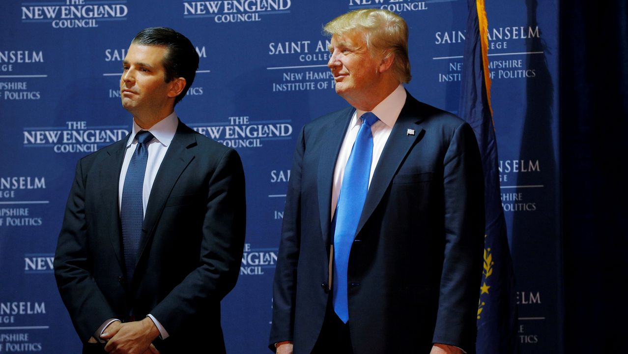 Trump dictó la excusa de su hijo sobre la reunión con los rusos en la ...