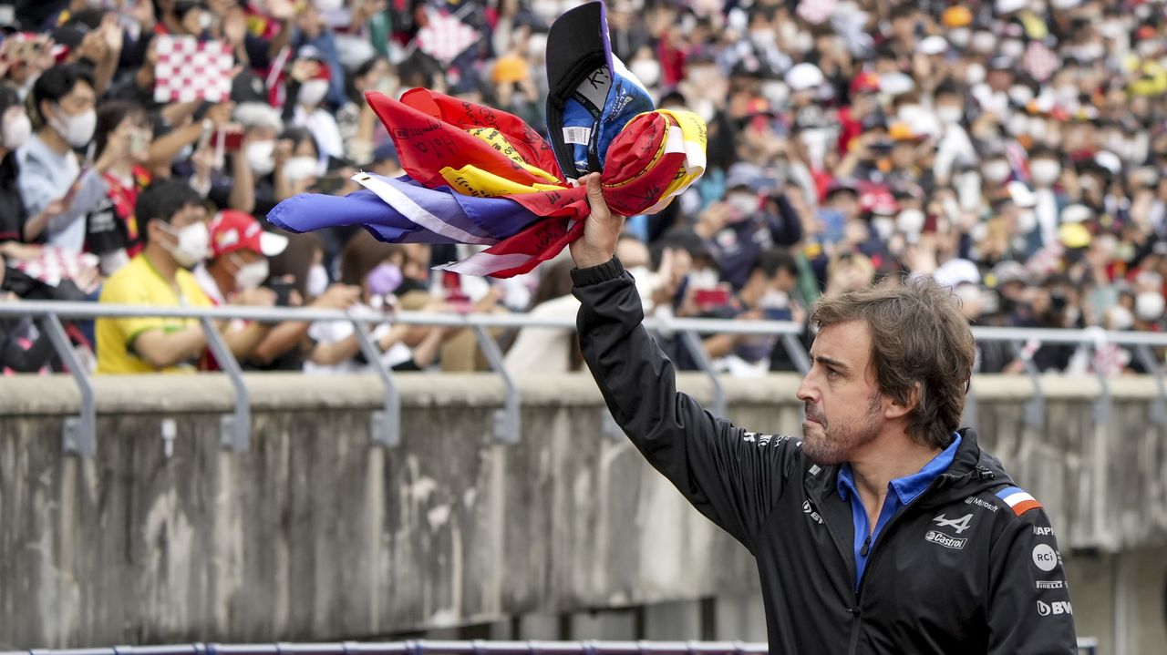 Fernando Alonso, séptimo en Japón